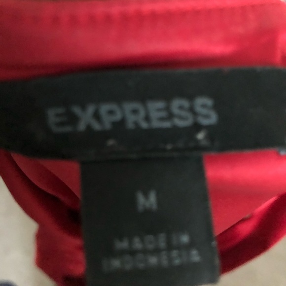 Express | Dresses | Express Red Floral Spaghetti Strap Dress Size M ...